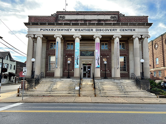 The Punxsutawney Weather Discovery Center occupies a stately historic building, offering climate education that's more reliable than your weather app—and more entertaining.