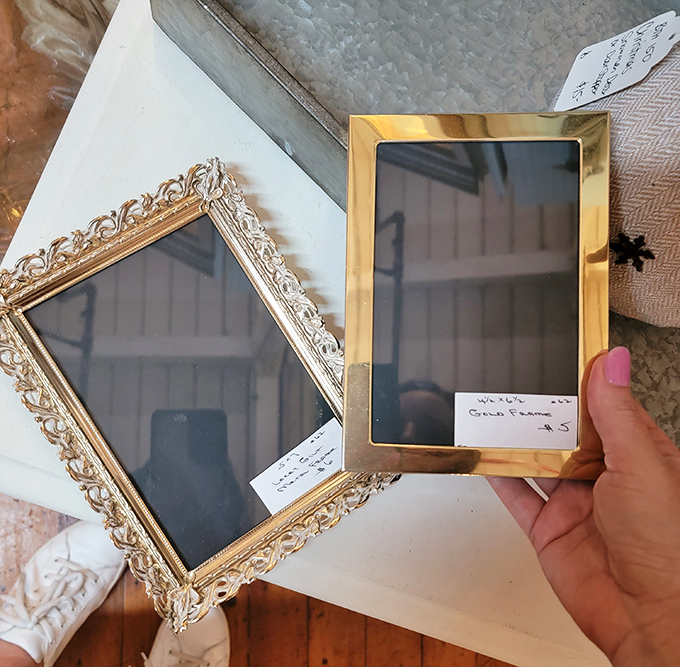 Mirror, mirror on the wall, who's the most vintage of them all? These gilded frames would make even a selfie look historically significant.
