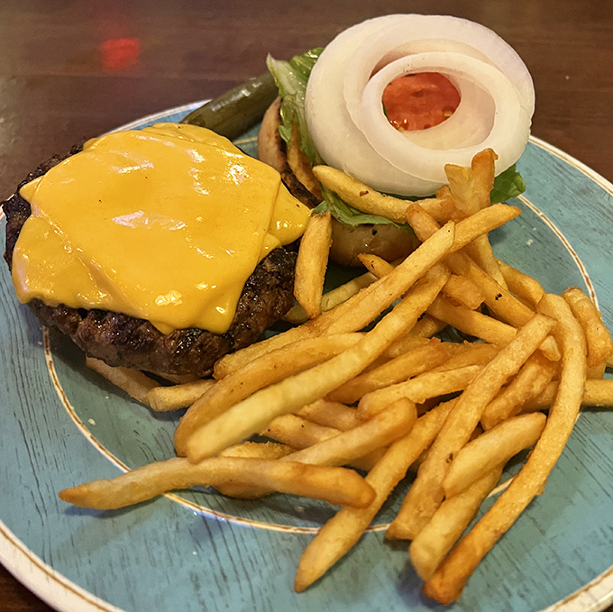 Sometimes simplicity is sublime. A perfectly melted cheeseburger with golden fries&mdash;the comfort food equivalent of a warm hug.