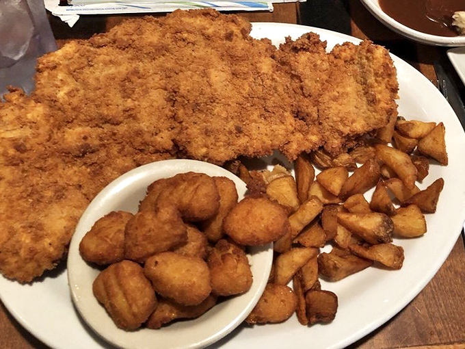 This isn't just fried chicken&mdash;it's an exercise in golden-brown perfection that makes you wonder why you'd ever order anything else.