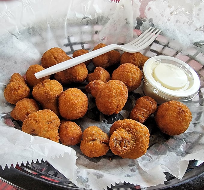 These golden-fried mushrooms aren't just appetizers&mdash;they're little umami bombs waiting to explode with flavor at first bite. 