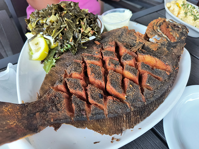 This isn't just a fish&mdash;it's a masterclass in the art of scoring and grilling, wearing its char marks like delicious battle scars.