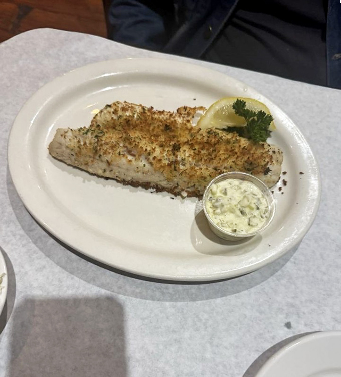 This herb-crusted walleye proves that sometimes simplicity is the ultimate sophistication. The accompanying sauce adds just the right punctuation.