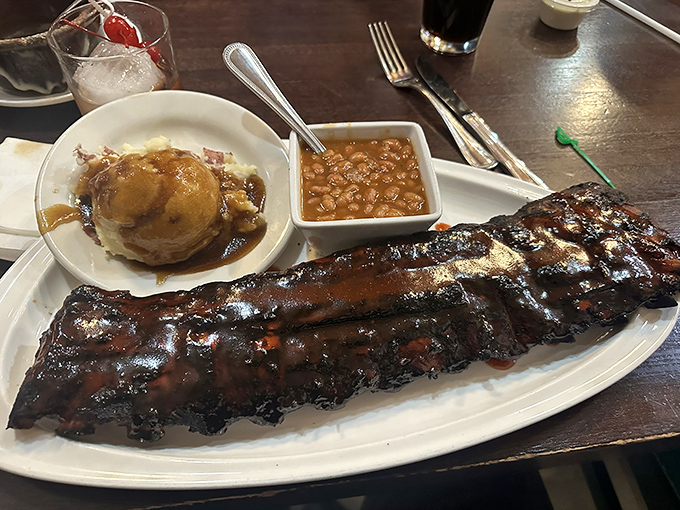 Behold the holy grail of barbecue &ndash; a full slab of ribs with sauce so good you'll be tempted to drink it.