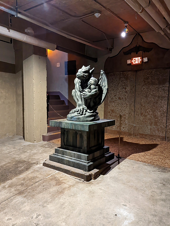 This basement gargoyle isn't just decorative&mdash;it's practically begging to be cast in the next fantasy series on Netflix. 