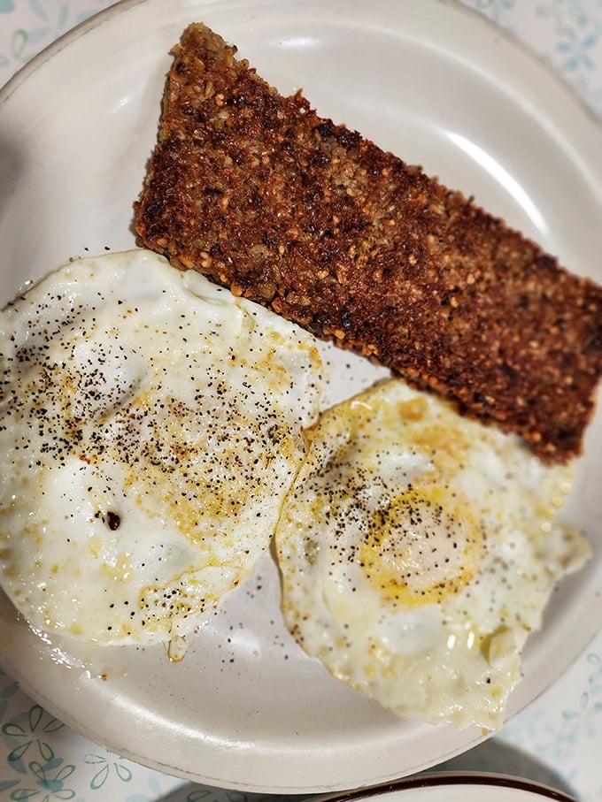 Crispy-edged goetta with perfectly fried eggs&mdash;a Cincinnati specialty that makes outsiders ask "What's that?" and locals say "Heaven on a plate."