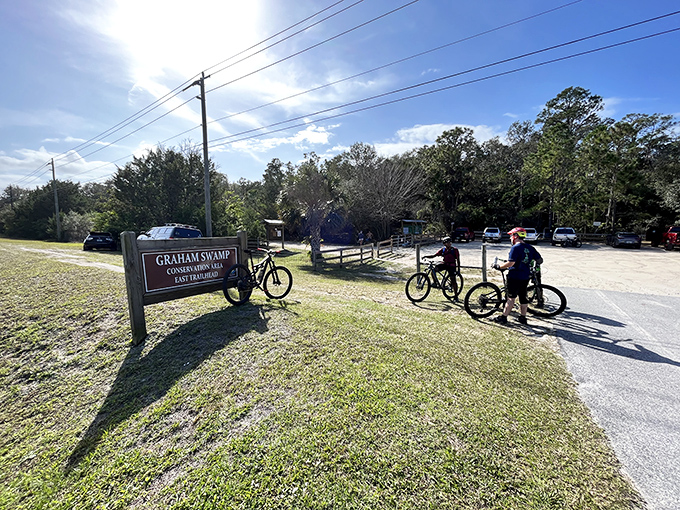 Adventure begins at the trailhead. Graham Swamp's mountain bike trails offer Florida's version of wilderness thrills&mdash;no actual mountains required.