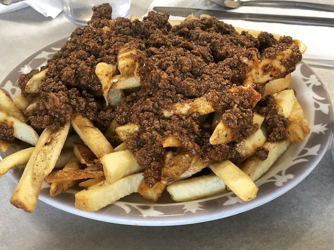 Greek-style chili fries&mdash;where Erie meets Athens in a glorious union that your diet plan didn't see coming.