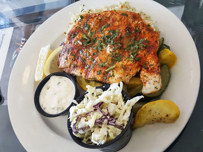 Seafood doesn't need a fancy outfit. This perfectly grilled fish proves that simple seasonings, expert cooking, and ultra-fresh ingredients create magic on a plate.