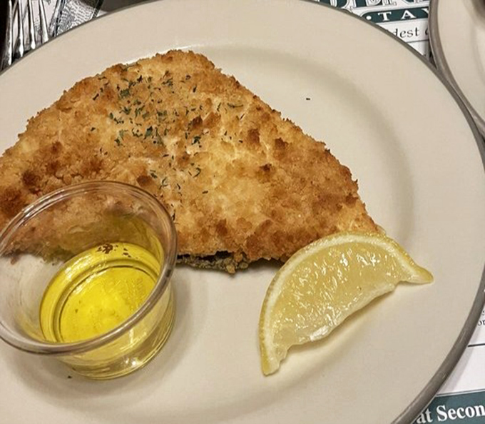 Crispy on the outside, tender within&mdash;this halibut is the dignified elder statesman of the fish world, dressed in its finest breadcrumb tuxedo.