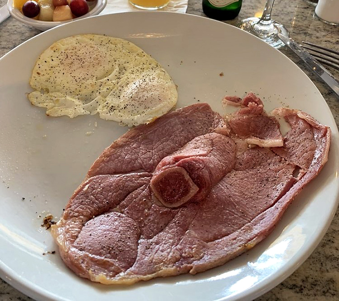 Country ham and eggs &ndash; a simple pleasure executed perfectly. Sometimes the classics become classics for a very good reason.