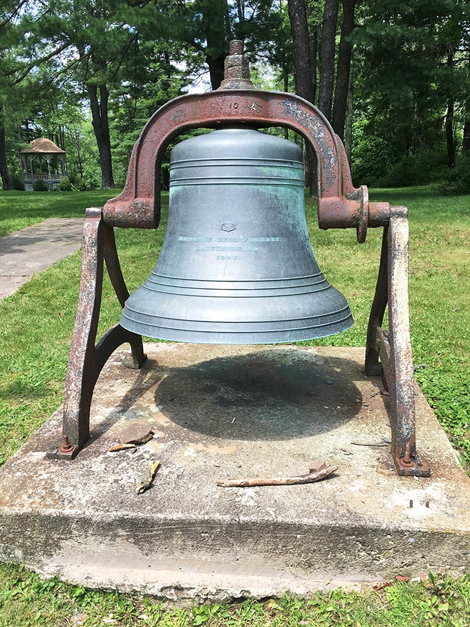 The historic town bell once summoned Eagles Mere residents to community gatherings &ndash; now it stands as a silent reminder of simpler times before text message alerts.
