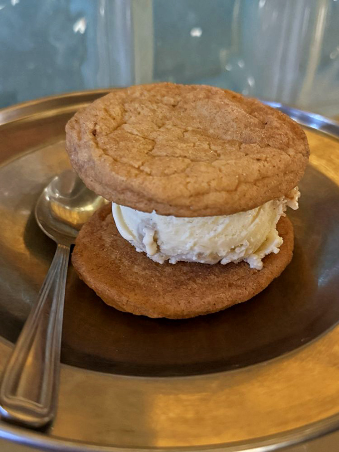 The humble ice cream sandwich, elevated to art form. Those cookies aren't just holding ice cream&mdash;they're cradling dreams.