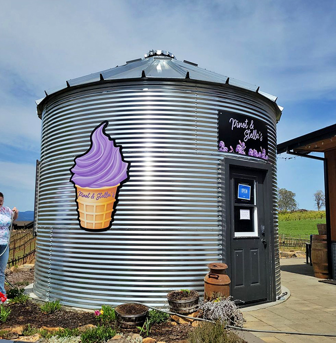 Lavender ice cream served from a converted grain silo? Oregon's farm-to-cone movement just reached delicious new heights of whimsy.