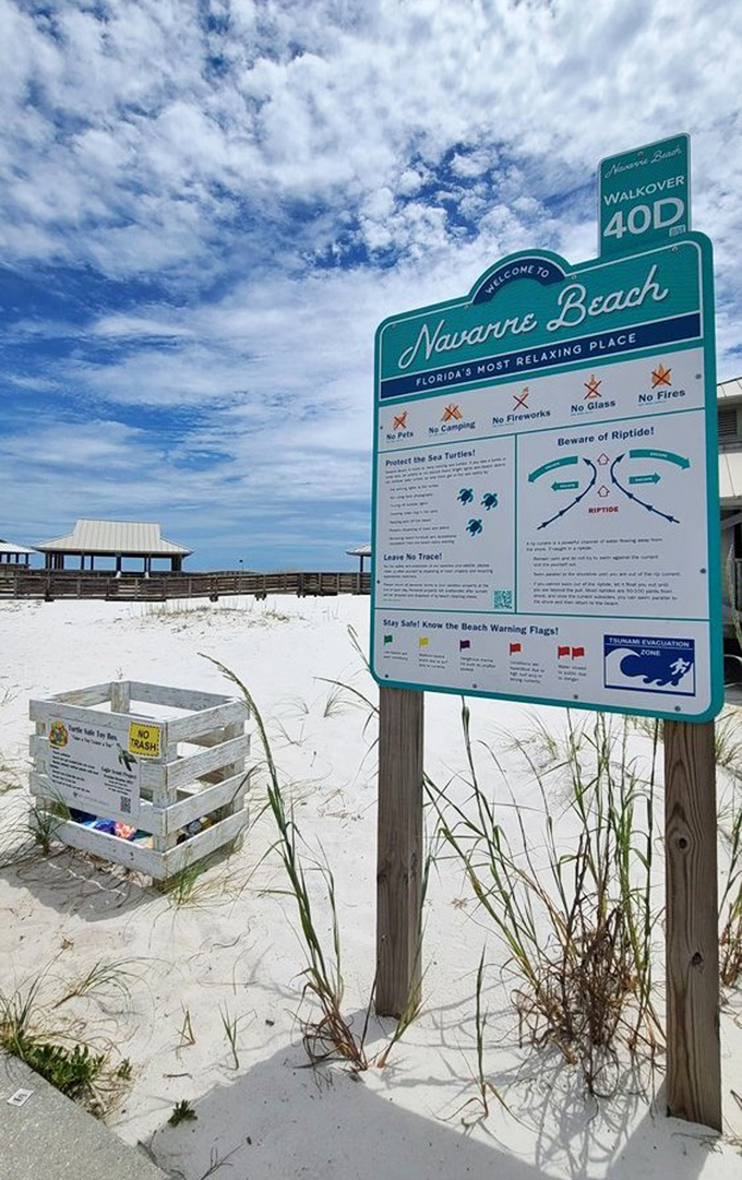The beach equivalent of "read the manual"—important information that everyone photographs but few actually remember once the waves call.