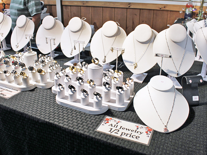 Jewelry that whispers tales from another era. Half-price sparkle with full-price charm &ndash; no algorithm can replicate this shopping experience.