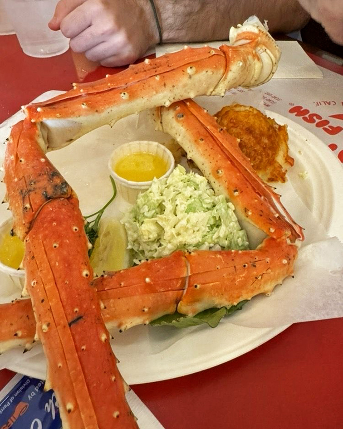 King crab legs so impressive they deserve their own ZIP code. Nature's perfect design meets The Crab Cooker's perfect preparation.