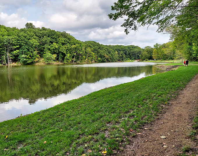 The lake trail offers that rare combination &ndash; flat enough for casual strollers but scenic enough to make serious hikers stop and appreciate.