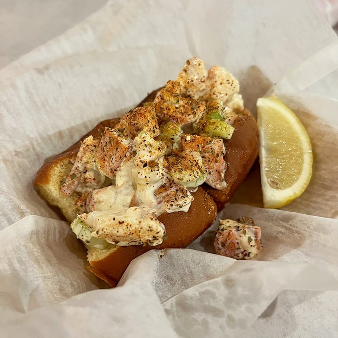 Sometimes the best treasures come in the simplest packages, like this perfectly crafted lobster roll.