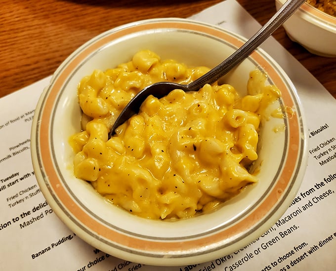 This mac and cheese doesn't just comfort&mdash;it embraces. The kind of dish that makes you want to write poetry about cheese pulls.