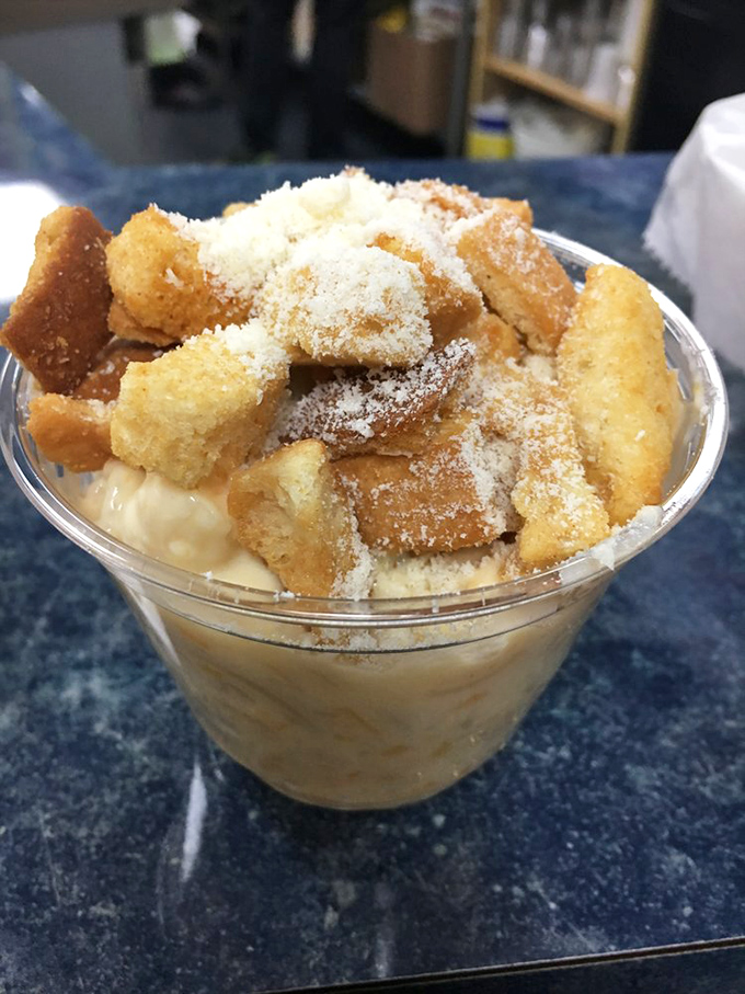 This isn't just mac and cheese&mdash;it's a bowl of childhood nostalgia topped with grown-up indulgence. Comfort food that hugs your soul.