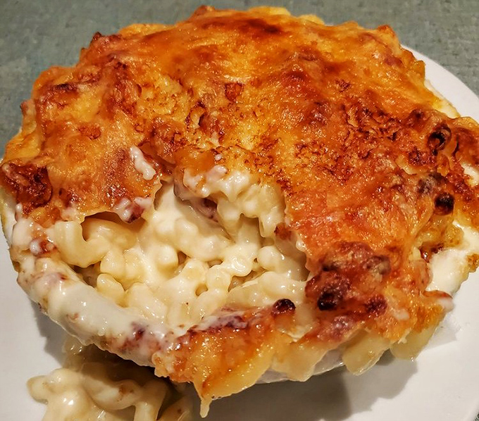 This isn't your childhood mac and cheese&mdash;it's what your mac and cheese dreamed of becoming when it grew up.