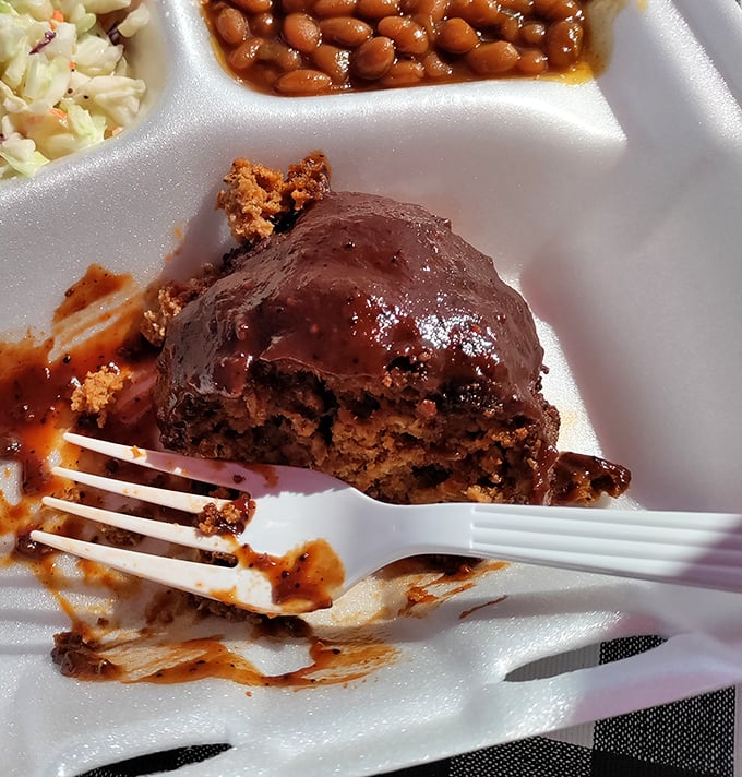 Smoked meatloaf that makes you question why all meatloaf isn't prepared this way. Comfort food that got an impressive promotion.