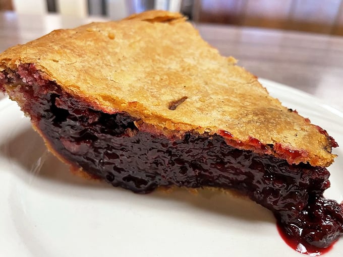 Olallieberry pie that makes you question why apple gets all the attention&mdash;this deep purple filling has the perfect sweet-tart balance beneath a golden crust.