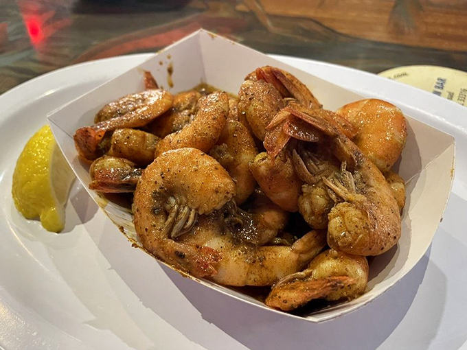 These Old Bay shrimp aren't just cooked&mdash;they're respected. Plump, perfectly seasoned, and begging for a squeeze of that lemon wedge.