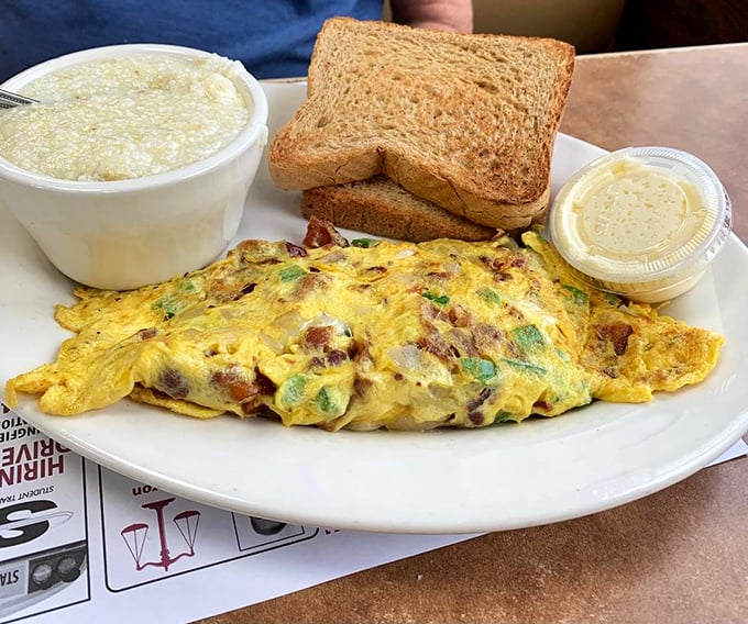 This Western omelet with toast could solve most of life's problems, or at least the immediate one of hunger.