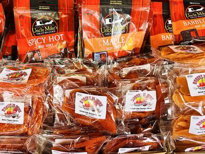 Dried fruit paradise where mangoes retire to live their best afterlife. Each packet contains summer memories waiting to be rekindled.