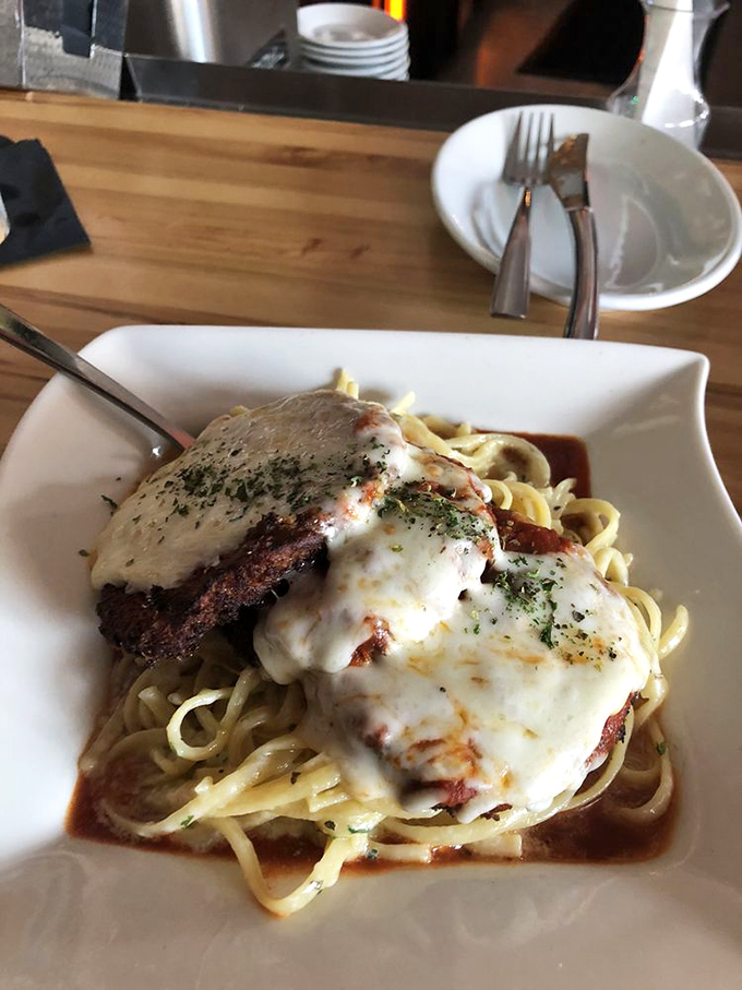 This pasta dish isn't just dinner&mdash;it's therapy. Perfectly al dente noodles supporting what appears to be a hearty protein, all swimming in a sauce worth bottling.