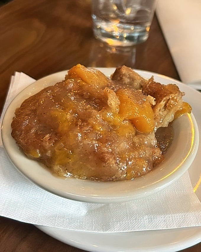 This peach cobbler isn't just dessert&mdash;it's Georgia sunshine transformed into a warm, bubbling celebration of fruit and pastry.