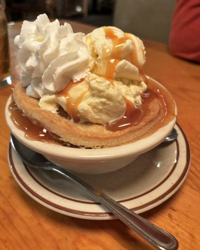 This isn't just dessert&mdash;it's a warm hug in a bowl, topped with ice cream that's melting with excitement to meet you.