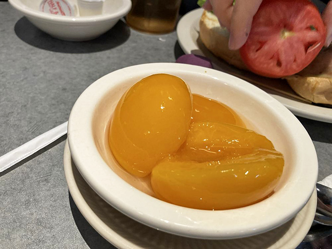 These glistening peaches aren't just fruit&mdash;they're little orbs of sunshine that brighten even the grayest Pennsylvania morning.