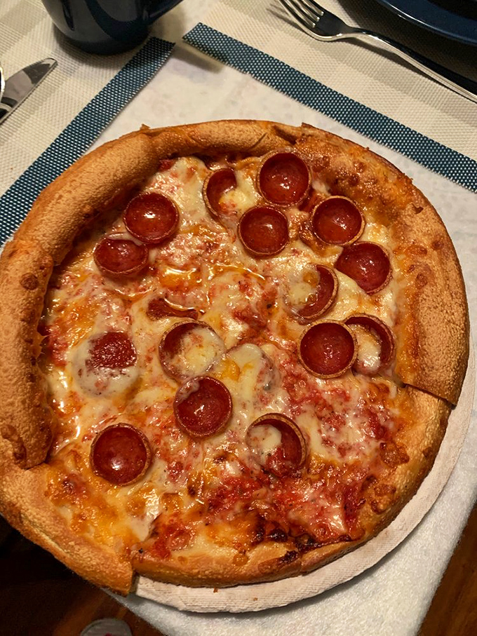 The pepperoni pizza achieves that perfect balance between crisp-edged crust and generous toppings that pizza philosophers have debated for centuries.