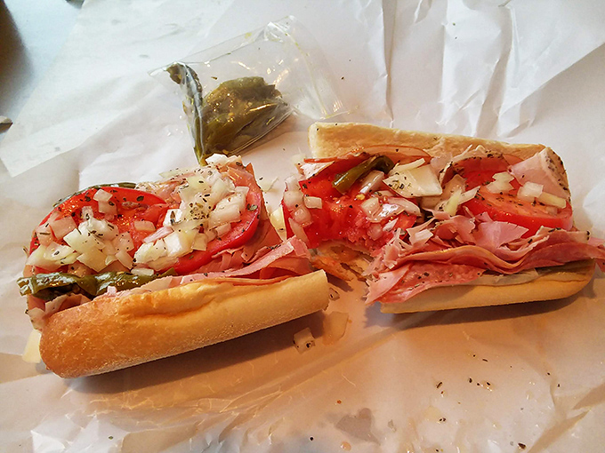 When a sandwich comes dressed better than most people at the mall, you know you're in for something special. Those fresh tomatoes aren't just garnish&mdash;they're co-stars.