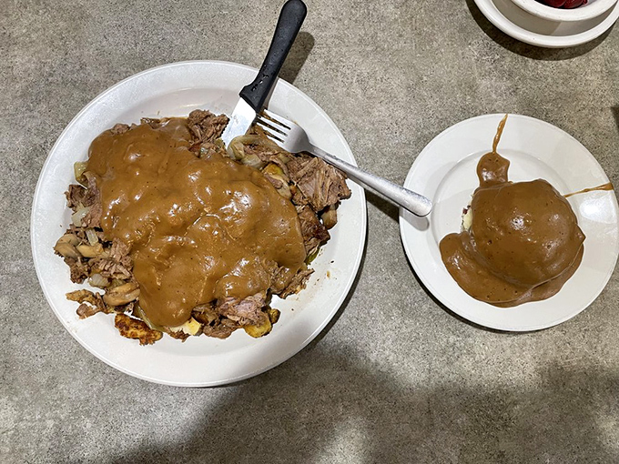 Pot roast that doesn't just fall apart&mdash;it surrenders completely. The gravy alone deserves its own fan club and merchandise line.