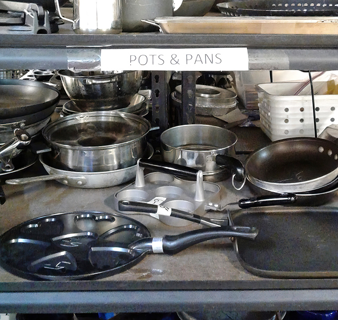 Julia Child would approve of this cookware collection. One person's retired saut&eacute; pan becomes another's ticket to culinary adventures.