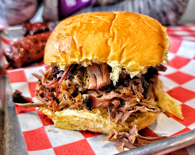 Pulled pork piled high on a golden bun &ndash; this sandwich could end arguments and start new friendships.