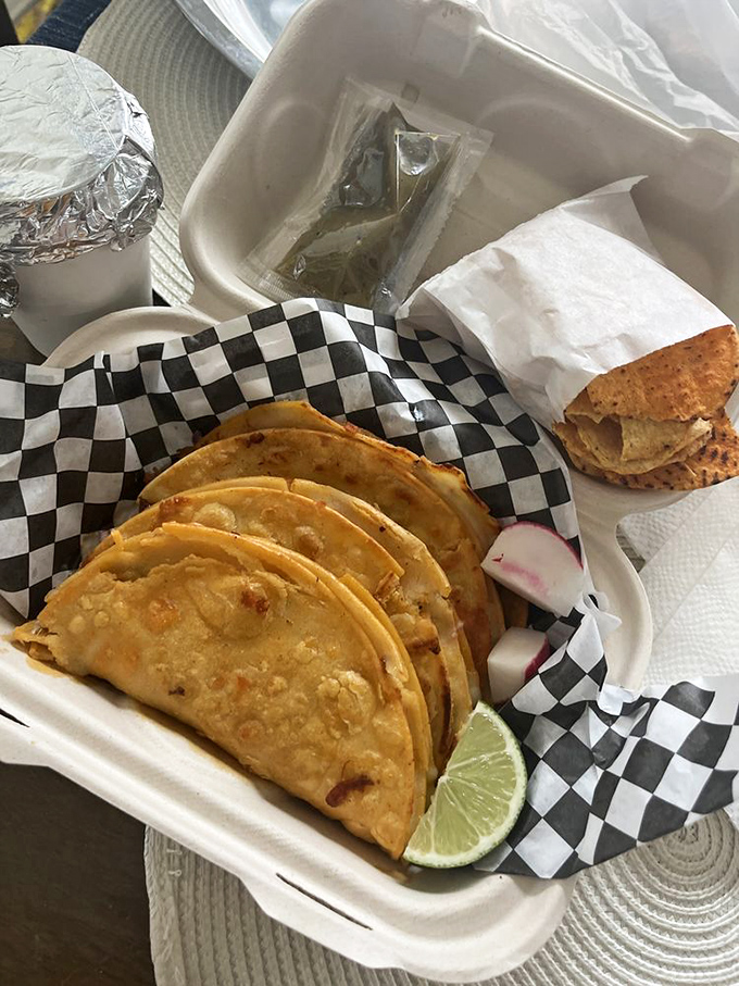 The cheese pull that launched a thousand Instagram posts. Quesa Birria combines crispy, gooey, and savory in one handheld miracle.