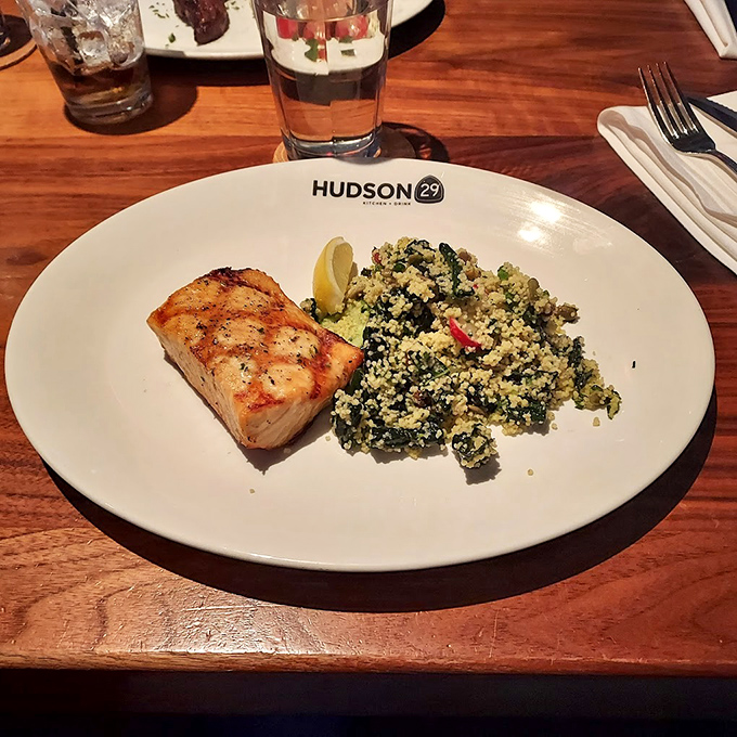 Perfectly grilled salmon alongside a colorful couscous medley&mdash;proof that healthy eating doesn't have to feel like punishment. Your cardiologist and taste buds can finally agree.