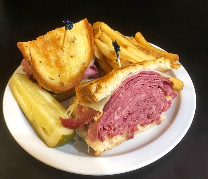 The Reuben&mdash;where corned beef, sauerkraut, and Swiss cheese don't compete for attention but perform a perfectly choreographed dance.