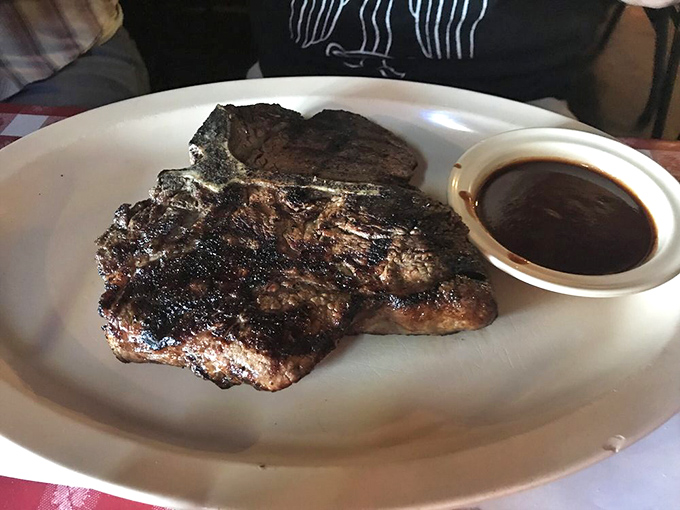 This ribeye doesn't need fancy garnishes or artistic plating &ndash; just a small lake of jus for dipping and your undivided attention.