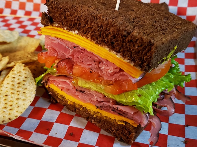 The club sandwich, reinvented. Layers of meat, cheese, and fresh veggies stacked higher than your weekend to-do list, but infinitely more enjoyable.