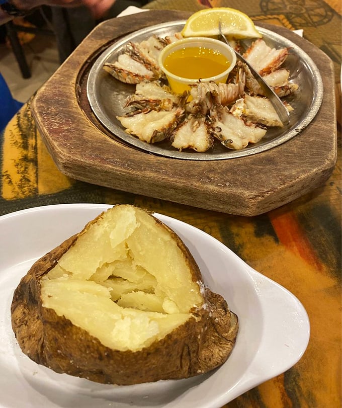 Rock shrimp and a baked potato &ndash; a pairing so perfect it should have its own relationship status on social media.