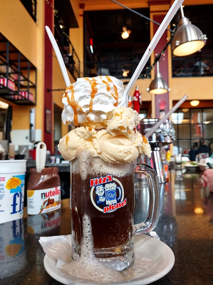 When root beer meets ice cream, magic happens. This towering float isn't just a dessert&mdash;it's a childhood memory in a mug.