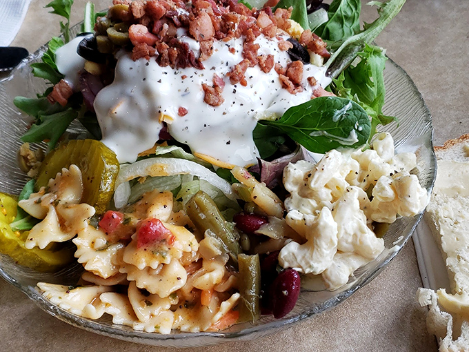 The salad wagon's greatest hits album&mdash;pasta, greens, and dressing living harmoniously together like the world's most delicious neighborhood.