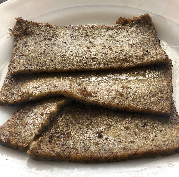 Scrapple: Pennsylvania's contribution to breakfast theology. Either you're a believer or you haven't tried it properly yet.