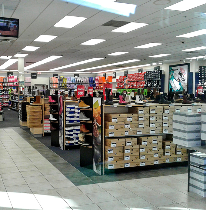 Shoe nirvana stretches as far as the eye can see. Like Imelda Marcos's dream come true, but with prices that won't require a second mortgage.